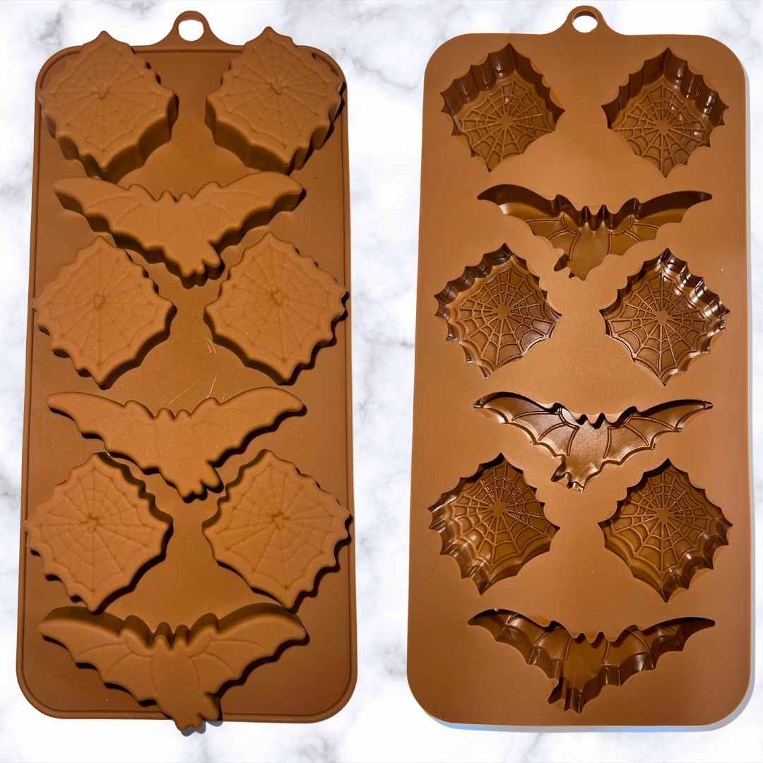 Bats & Spiderwebs Silicone Mold – Baking Treasures Bake Shop