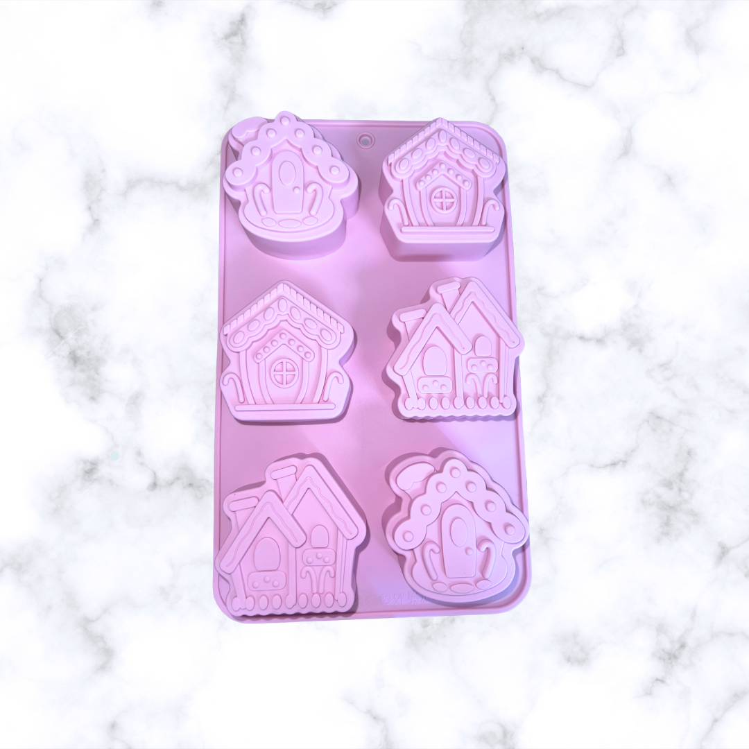 Gingerbread House Cake Christmas Village Molds Silicone – Baking ...