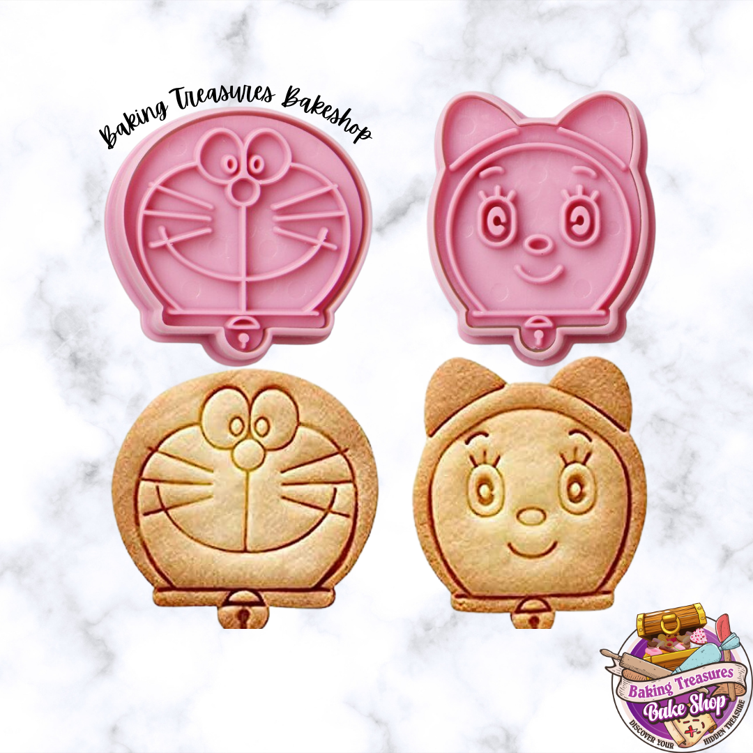 Robot cat doraeom and dorami – Baking Treasures Bake Shop