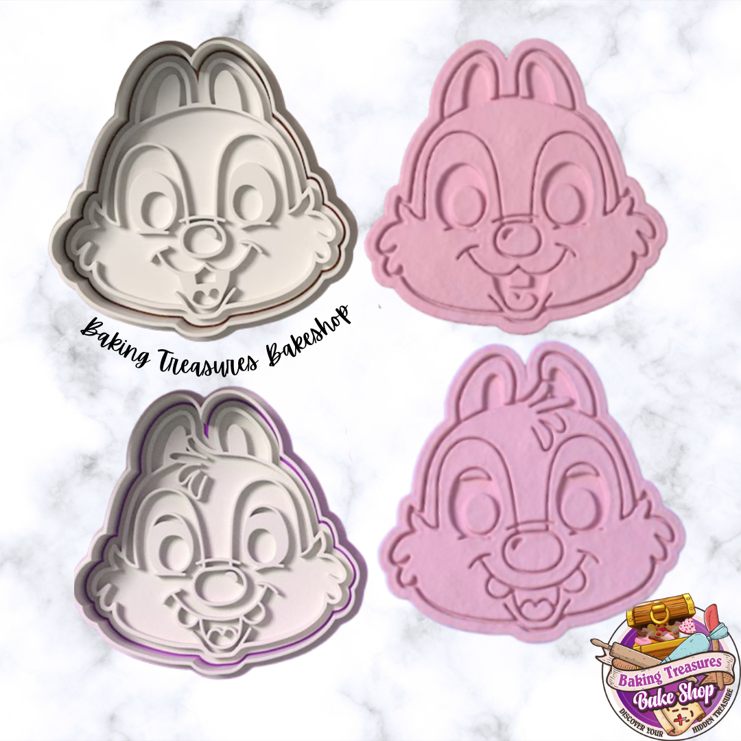 Chipmunk Cookie Cutter and Embosser – Baking Treasures Bake Shop