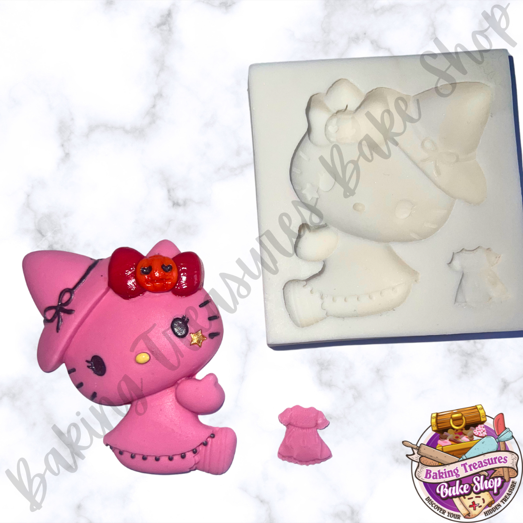 Hello Kitty, Witchy Kitty Silicone mold – Baking Treasures Bake Shop