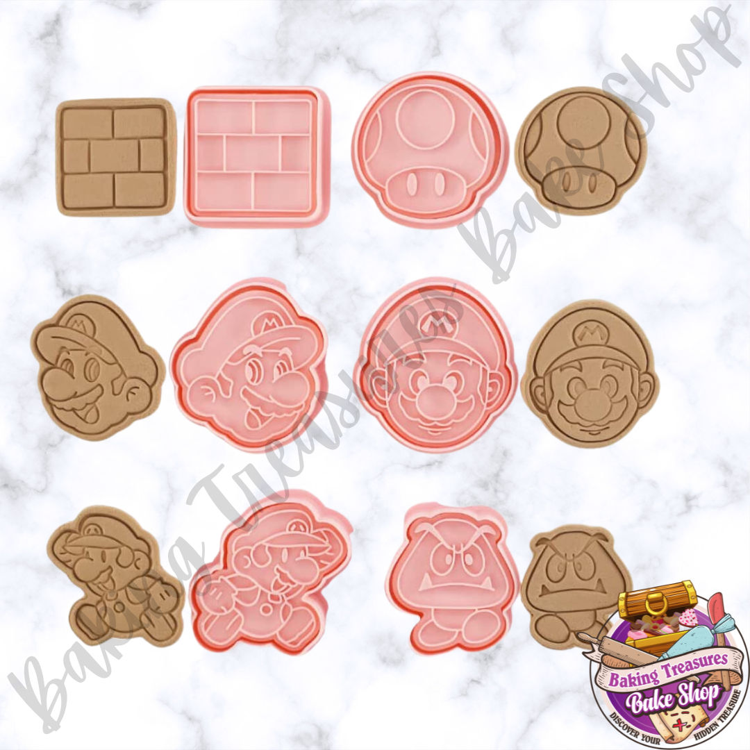 Video Game Bros Cutter & Embossers – Baking Treasures Bake Shop