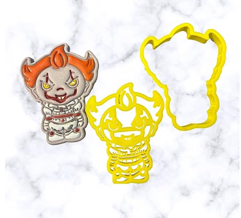 Scary Clown it Cookie Cutters and Embossers Halloween – Baking ...