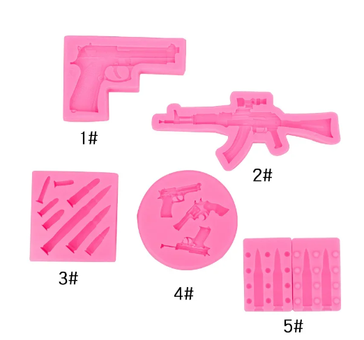 Gun Silicone Mold, Guns Silicone Mold Bundle – Baking Treasures Bake Shop