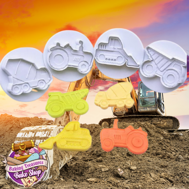 Construction Trucks PLUNGERS – Baking Treasures Bake Shop
