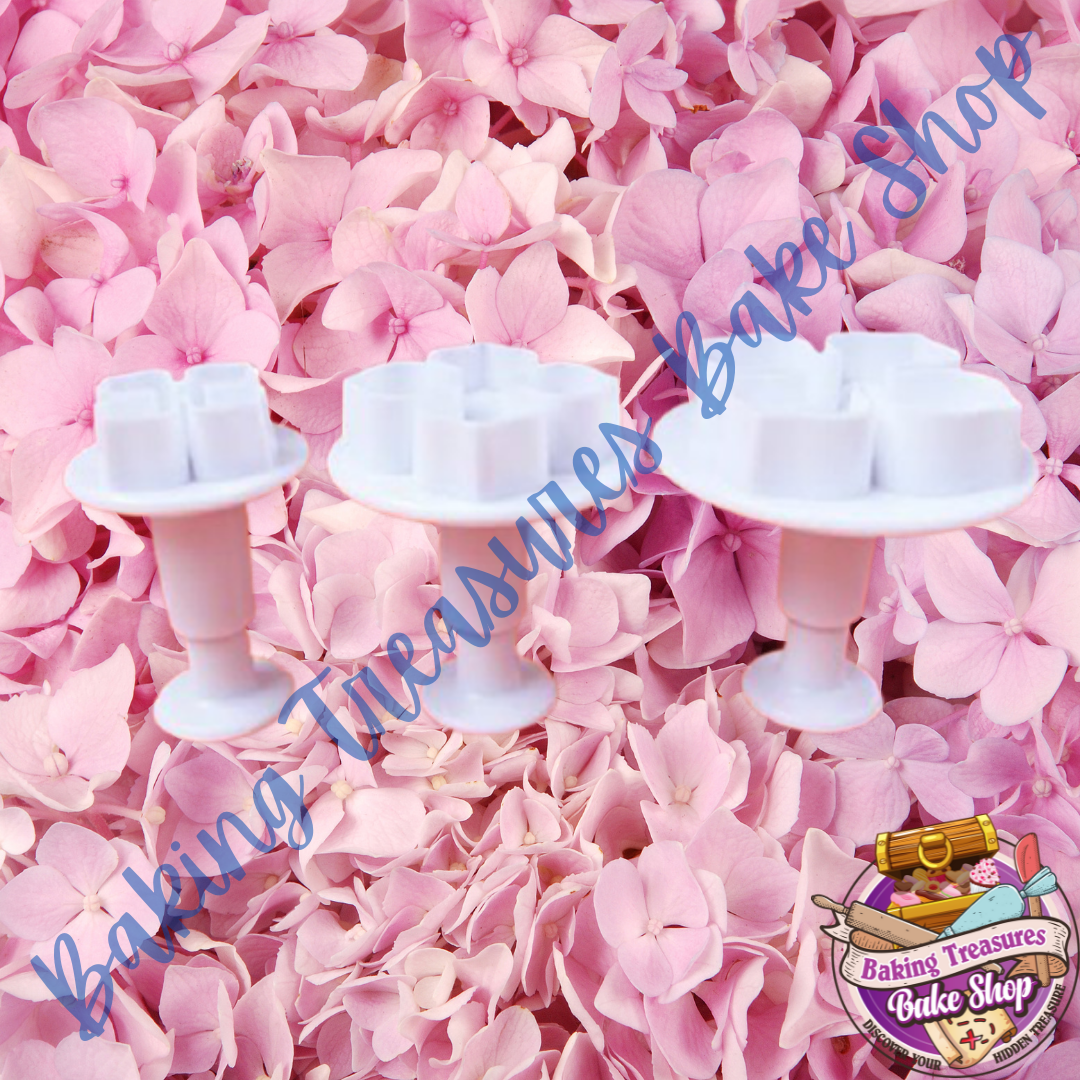 Hydrangea 3 pc Flower PLUNGERS – Baking Treasures Bake Shop